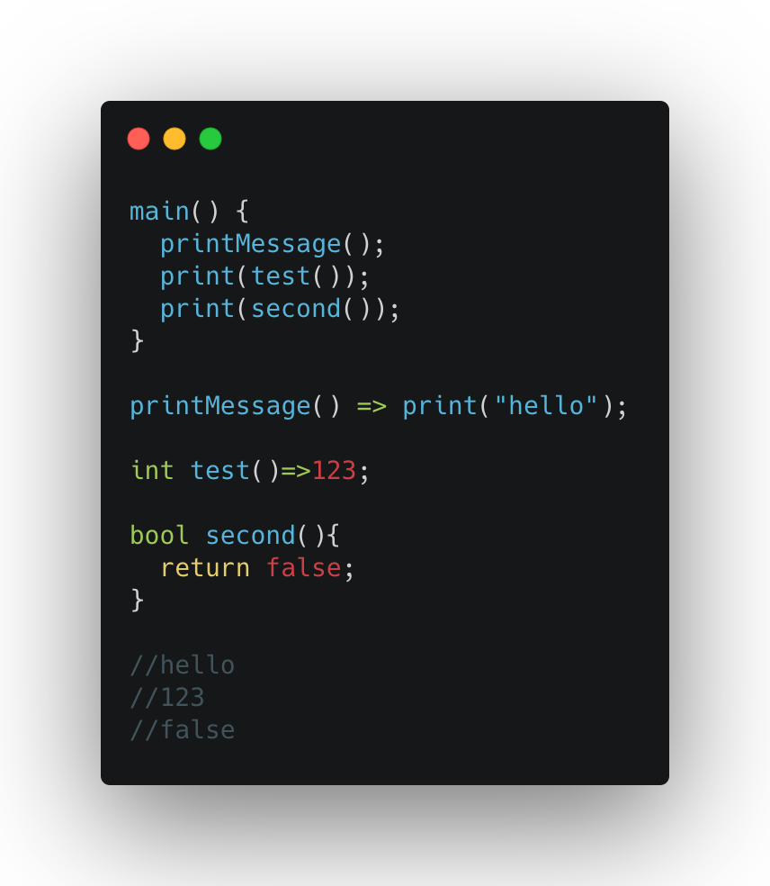 Lambda Functions In Dart